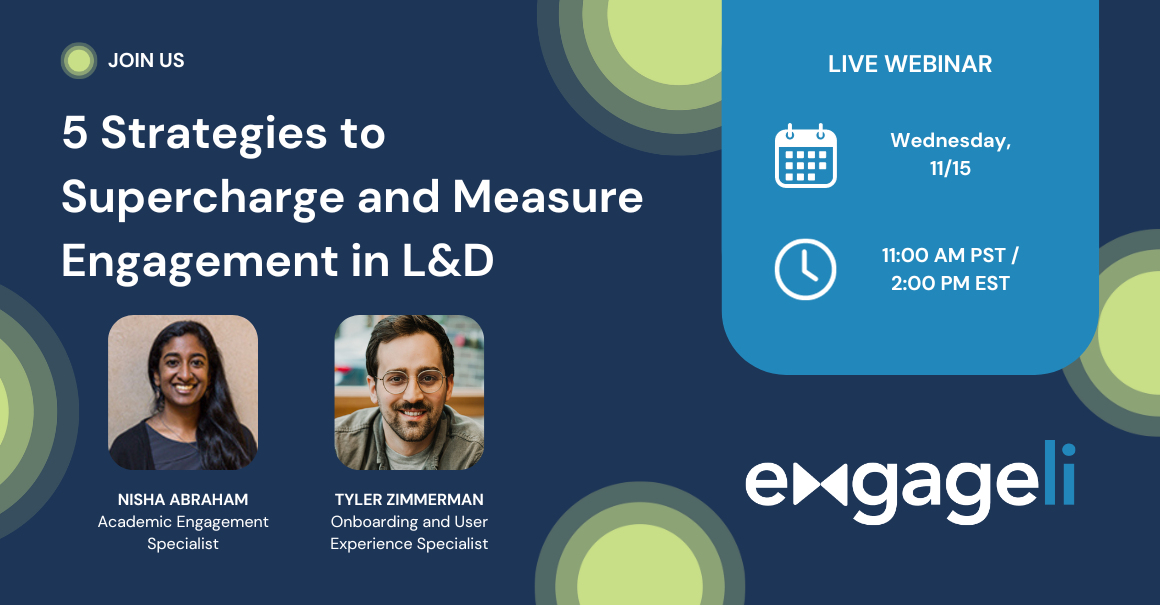 Webinar: Supercharge Engagement in Learning and Development